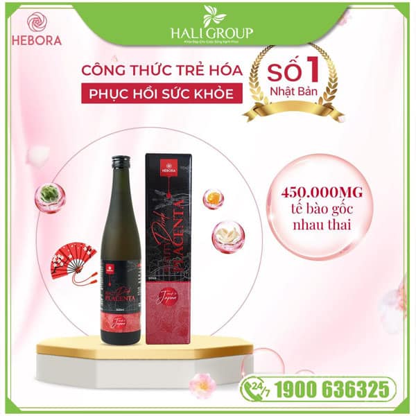 Hebora Placenta Nước Uống Tế Bào Gốc Nhau Thai Nhật Bản